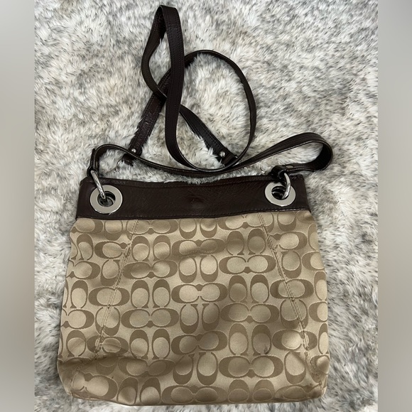 Coach | Bags | Coach Ashley Sateen Signature C Hobo Crossbodypurse ...